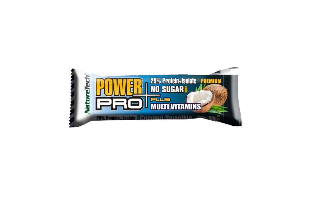 Baton energizant POWER PRO PLUS 29% proteina, FARA ZAHAR, cu vitamine ...