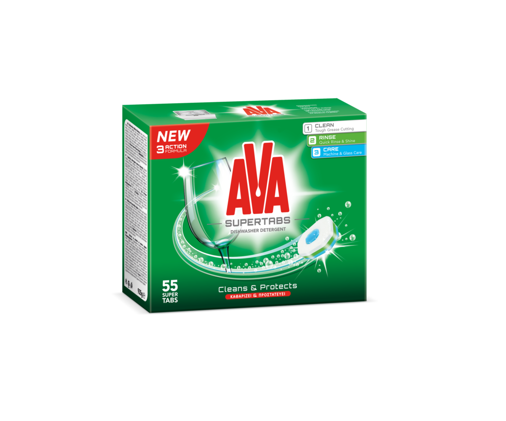 Detergent tablete AVA pentru masina spalat vase 55 buc – Dasco Distribution